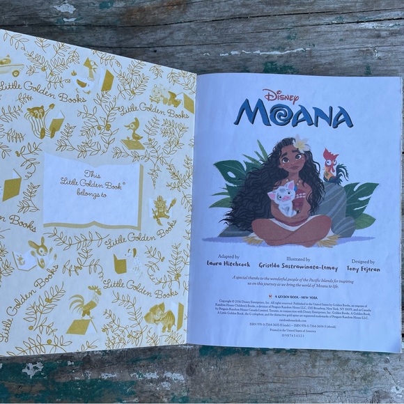 Disney | Toys | Disneys Moana Little Golden Book | Poshmark